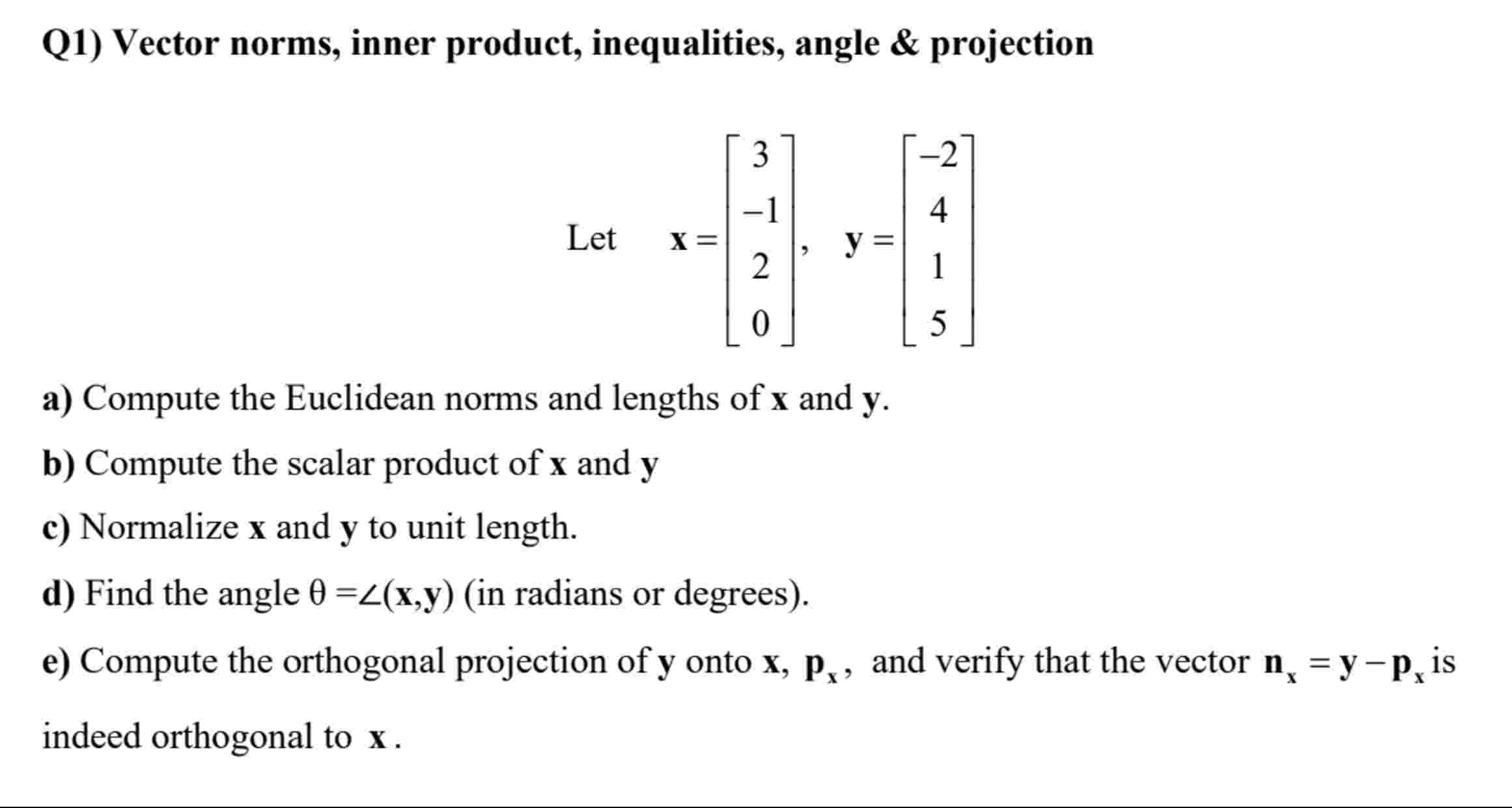 solve a-e | Chegg.com