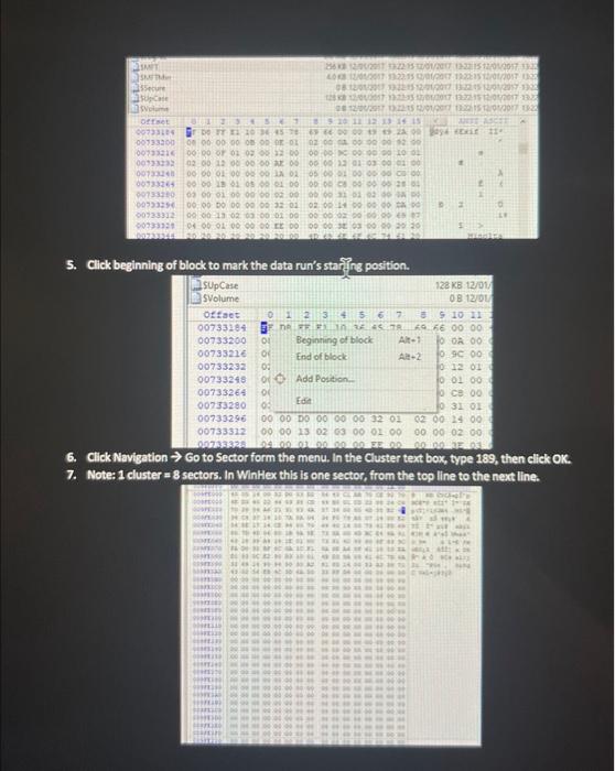 Solved Project 8-2 Carving Data Run Clusters Manually 1. We | Chegg.com