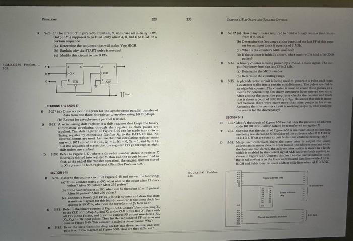 Solved FIGURE 5-96 Problem 5-26. D PROBLEMS D 5-26. In the | Chegg.com