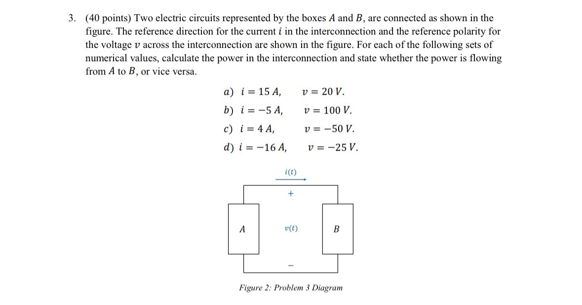 Solved Two electric circuits represented by the boxes A and | Chegg.com