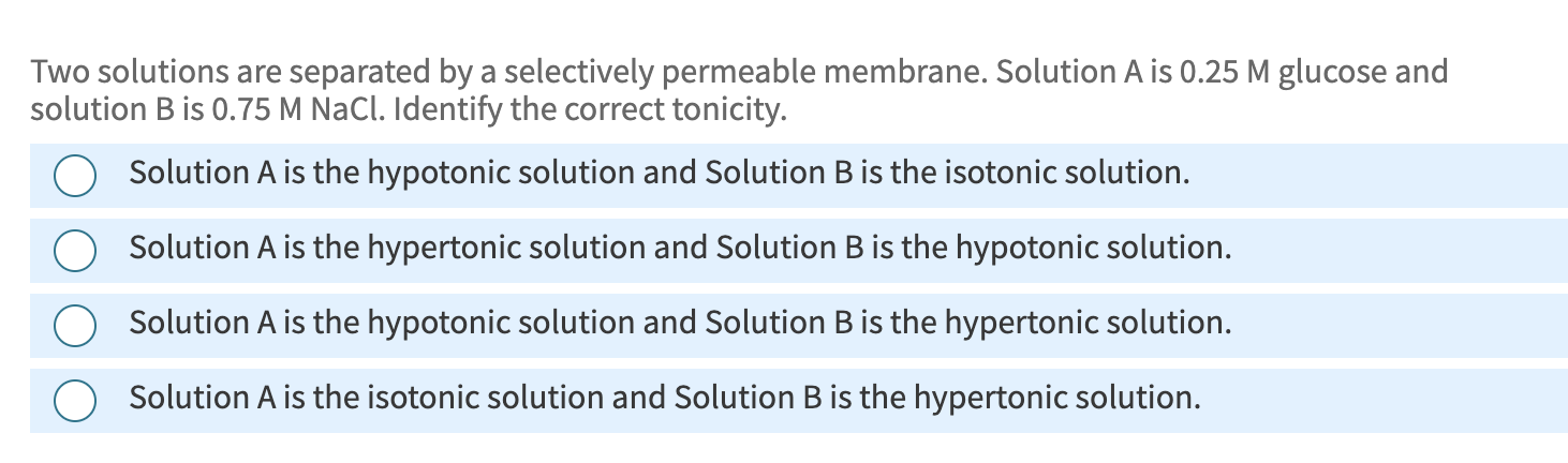 Solved Two solutions are separated by a selectively | Chegg.com