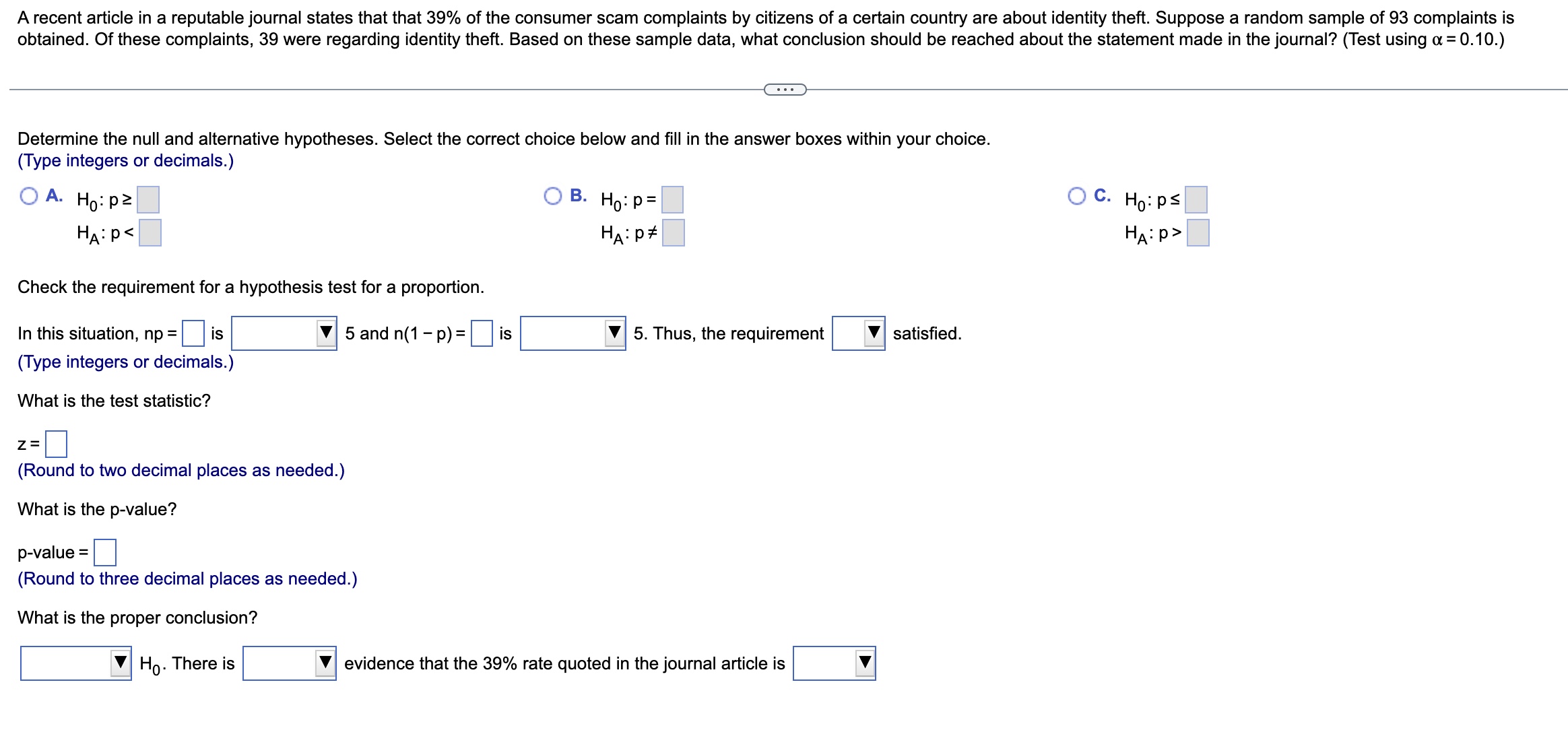 Solved Stats help (question 10) | Chegg.com
