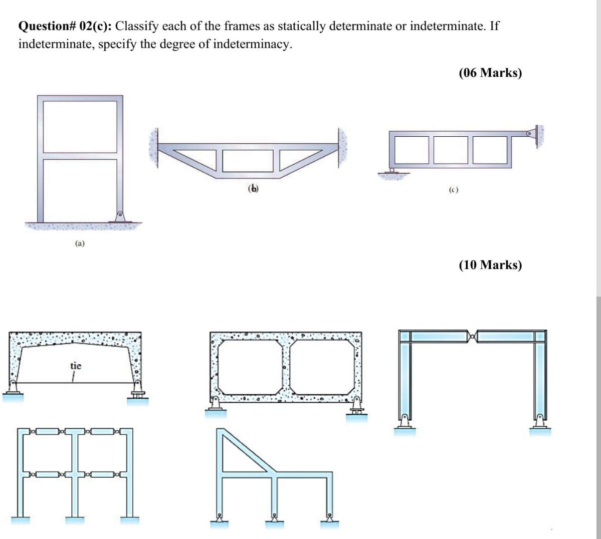 Solved Question# 02(c): Classify each of the frames as | Chegg.com