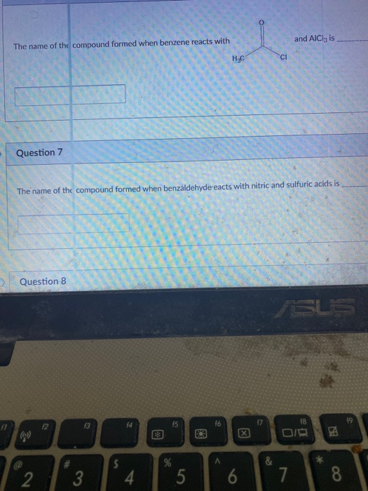 Solved and AlCl3 is The name of the compound formed when | Chegg.com