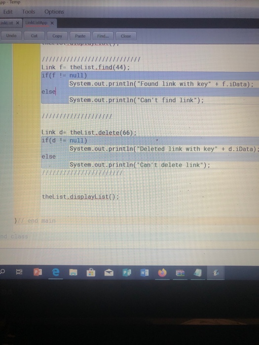Solved Download the LinkedList.zip startup code from the LMS | Chegg.com