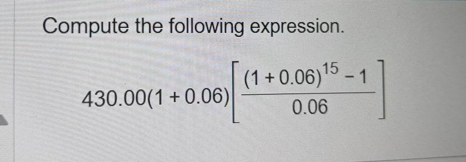 Solved Compute the following | Chegg.com