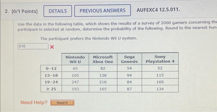 Solved 2. [0/1 Points) DETAILS PREVIOUS ANSWERS AUFEXC4 | Chegg.com