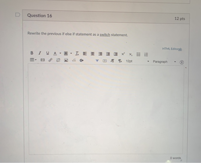 Solved Write an if else if statement that assigns the | Chegg.com