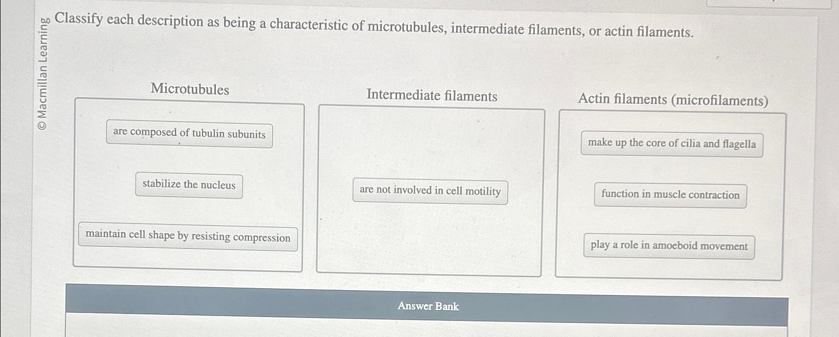 Solved Classify each description as being a characteristic | Chegg.com