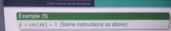 Solved Chain Rules For Partial Derivativesexample