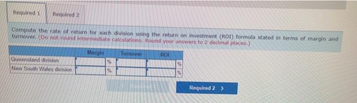 Solved Exercise 10-8 Computing and Interpreting Return on | Chegg.com