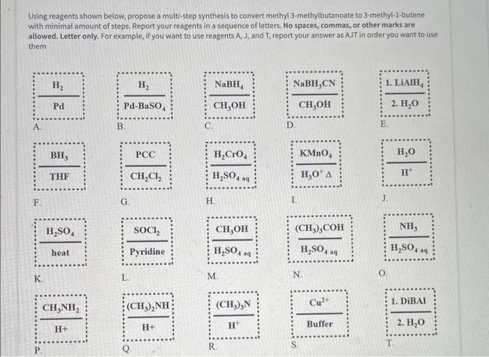 Solved Using reagents shown below, propose a multi-step | Chegg.com