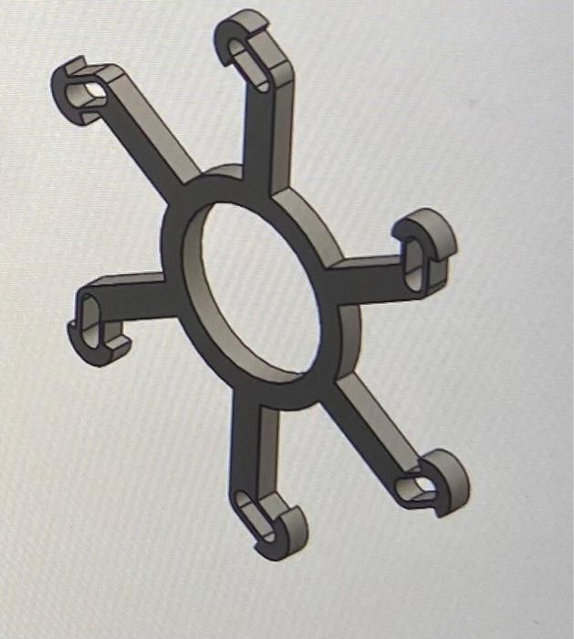 Solved Using Solidworks, create 3D model of image in | Chegg.com