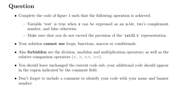 (Solved) : Question Complete Code Figure 1 Following Operation Achieved ...