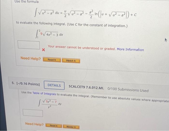Solved Use the table of integrals to find ∫xx2+8x+23dx. | Chegg.com