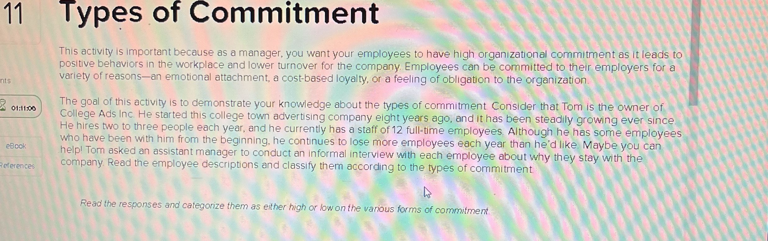 Solved 11 ﻿Types of CommitmentThis activity is important | Chegg.com