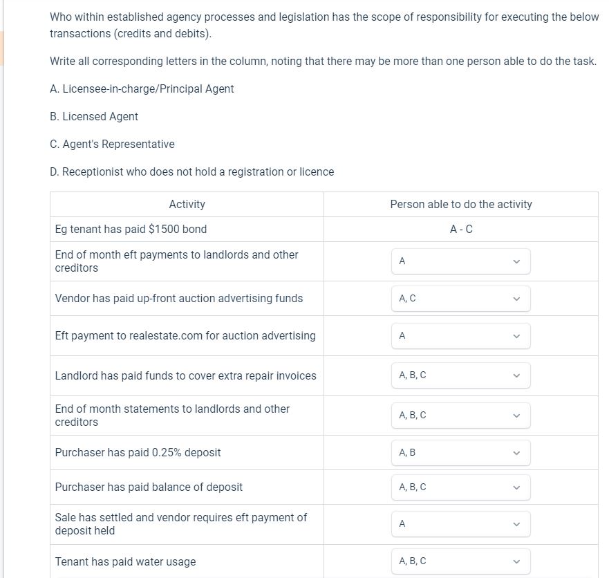 Solved Who within established agency processes and | Chegg.com