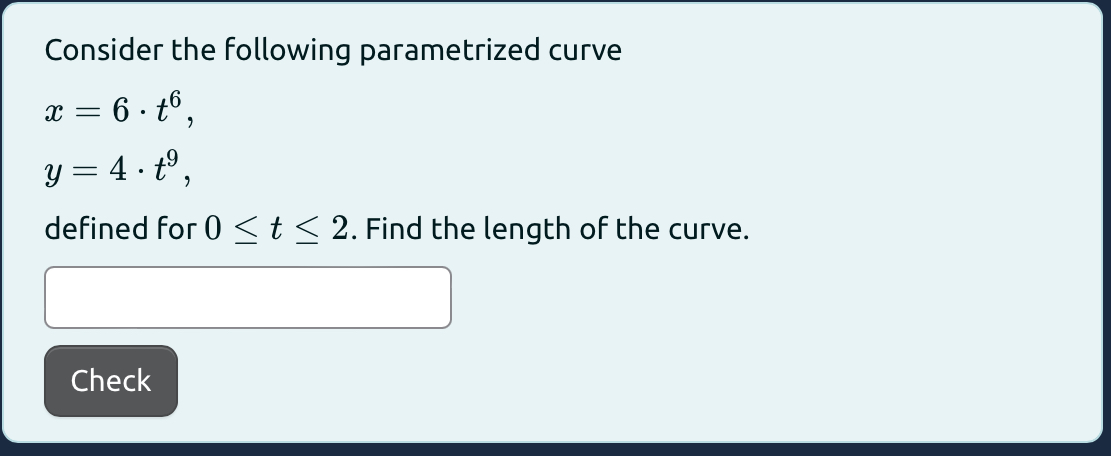 Solved Consider the following parametrized | Chegg.com