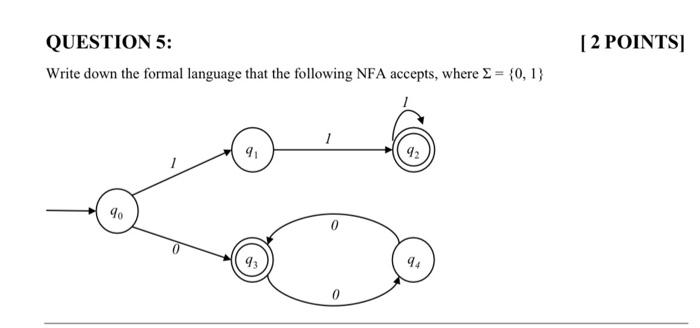 Solved Write down the formal language that the following NFA | Chegg.com