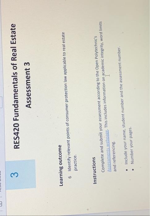 Solved Learning outcome 6 Identify relevant points of | Chegg.com