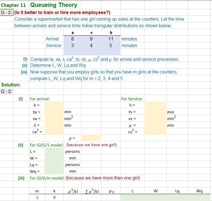 Chapter 11 Queueing Theory Q-2: (Is it better to | Chegg.com