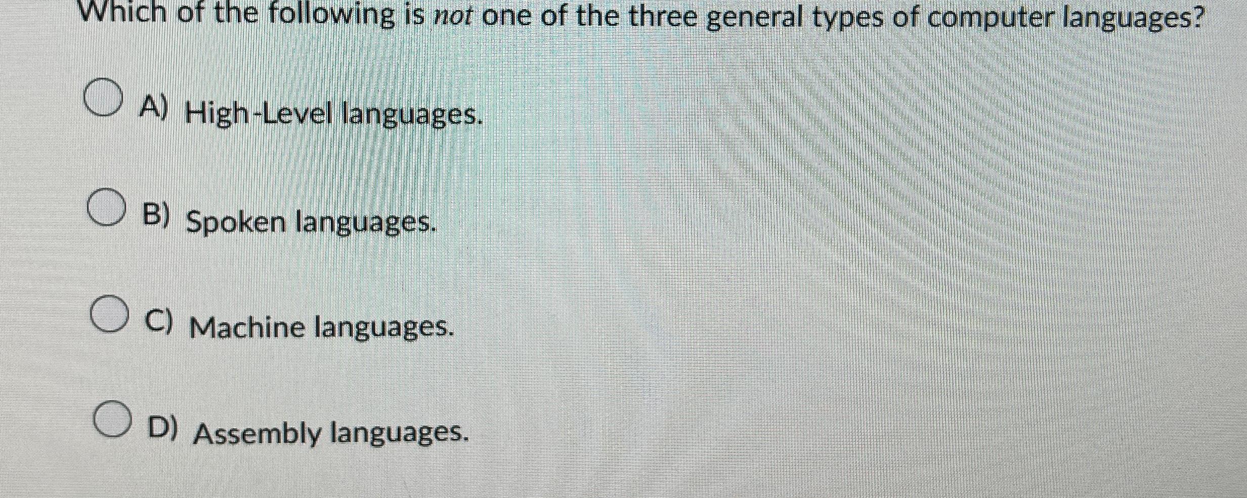 Solved Which of the following is not one of the three | Chegg.com