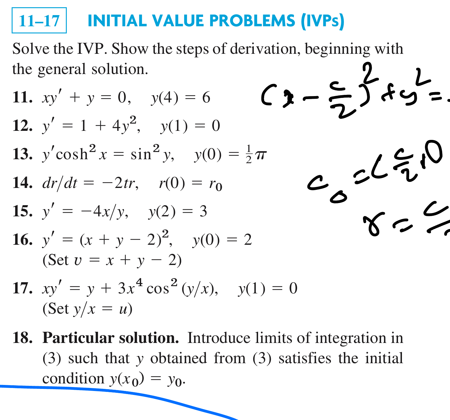 Solved INITIAL VALUE PROBLEMS (IVPs)Solve the IVP. Show the | Chegg.com
