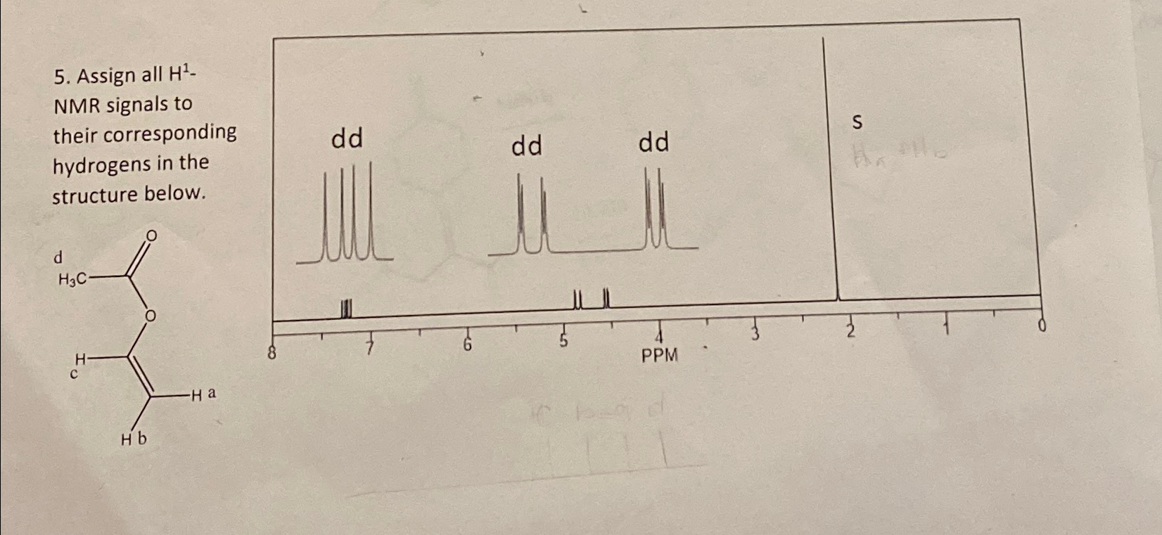 Solved Assign all H1- ﻿NMR signals to their corresponding | Chegg.com