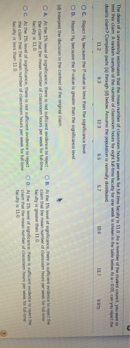 Solved The dean of a university estimates that the mean | Chegg.com