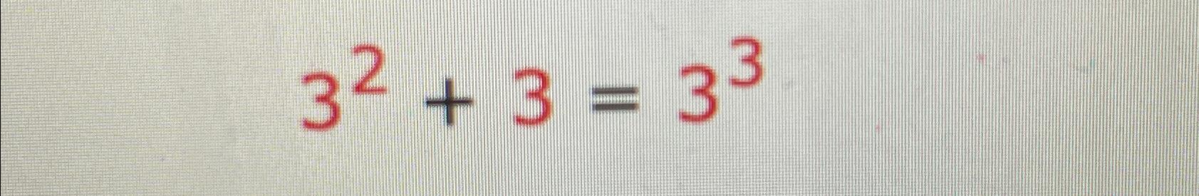 Solved 32+3=33 | Chegg.com