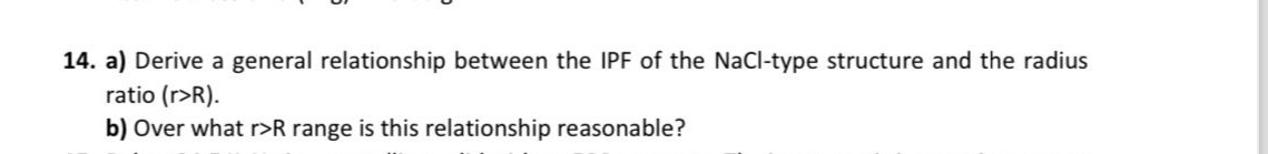Solved a) ﻿Derive a general relationship between the IPF of | Chegg.com