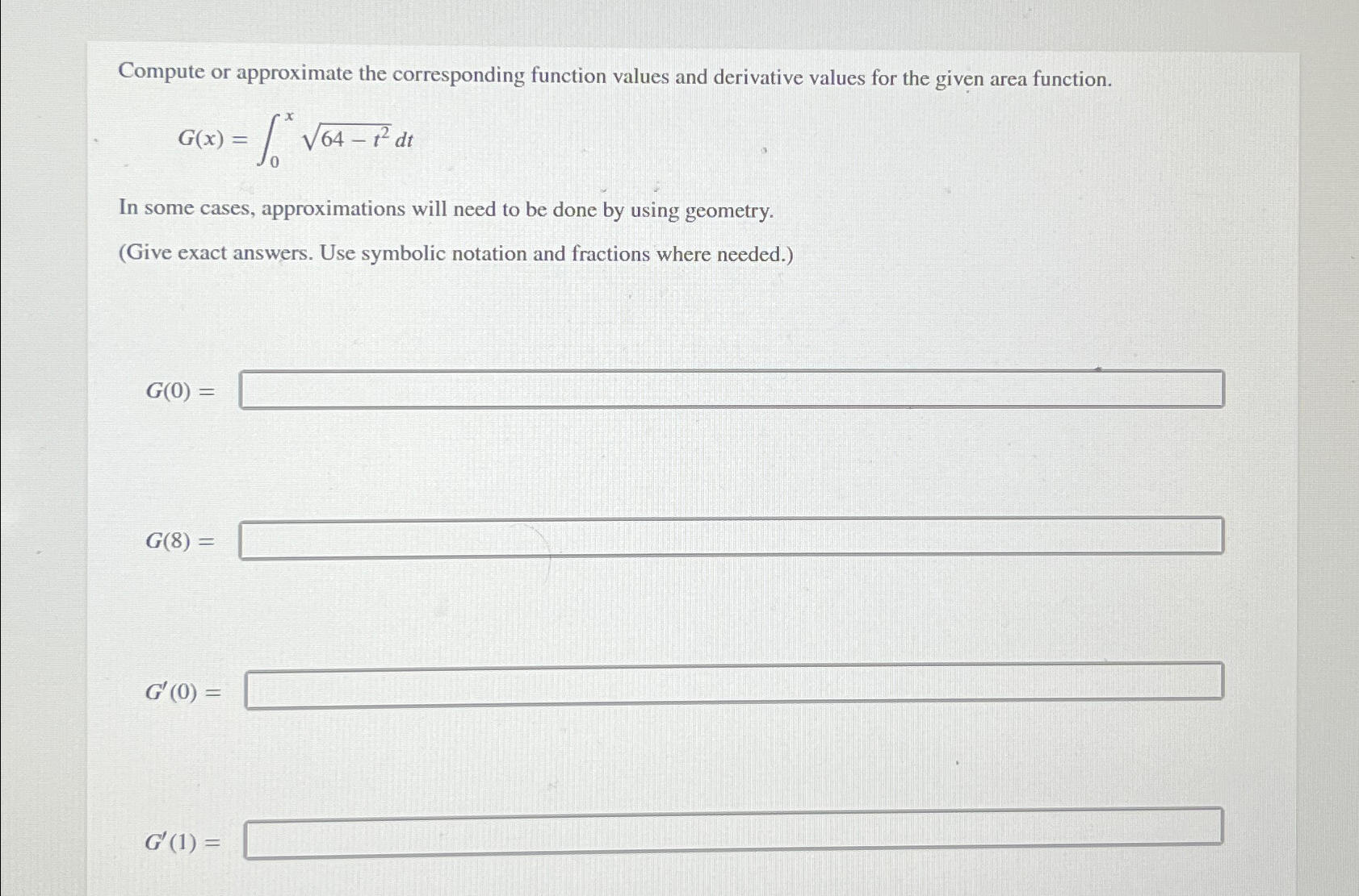 Solved Compute or approximate the corresponding function | Chegg.com