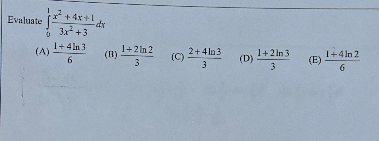 Solved Evaluate | Chegg.com