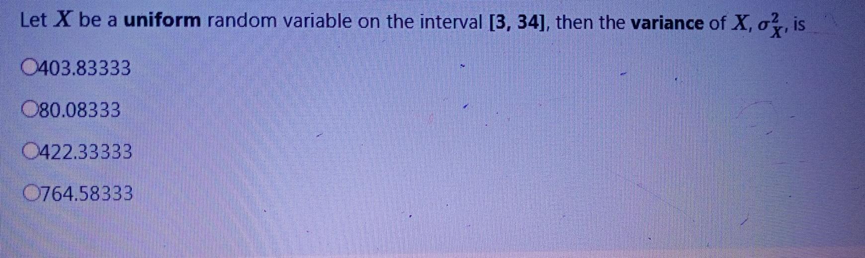 Solved Let X Be A Uniform Random Variable On The Interval 7856