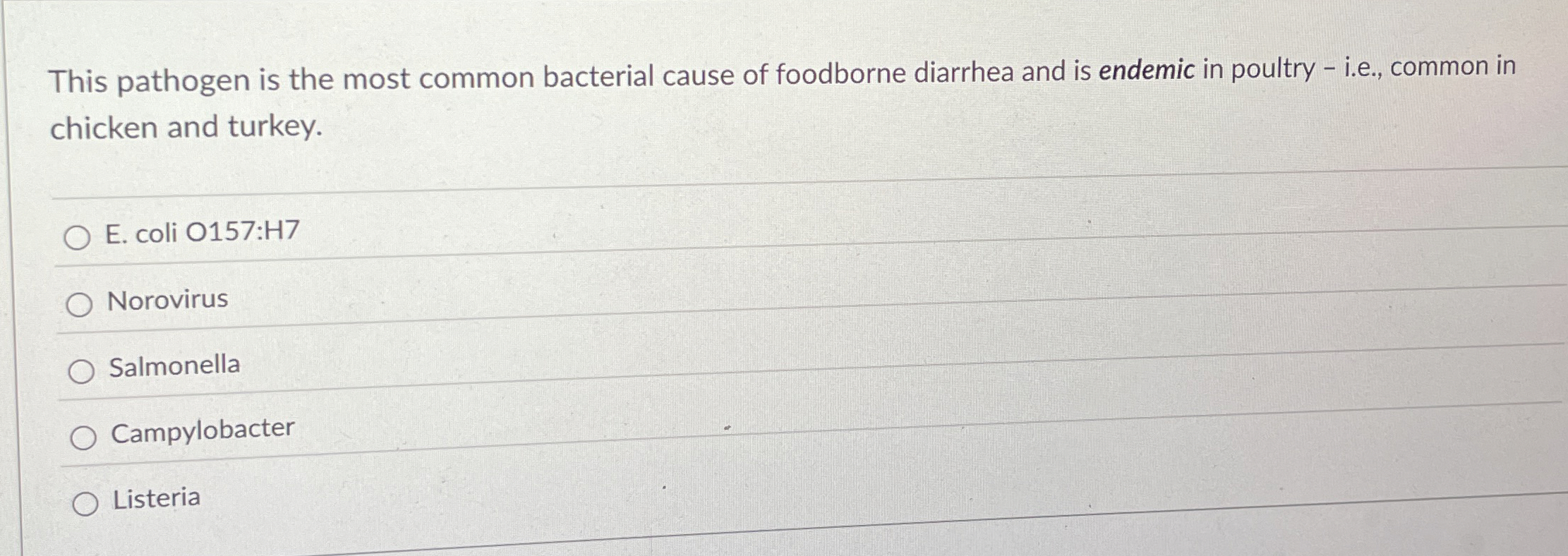 Solved This pathogen is the most common bacterial cause of | Chegg.com