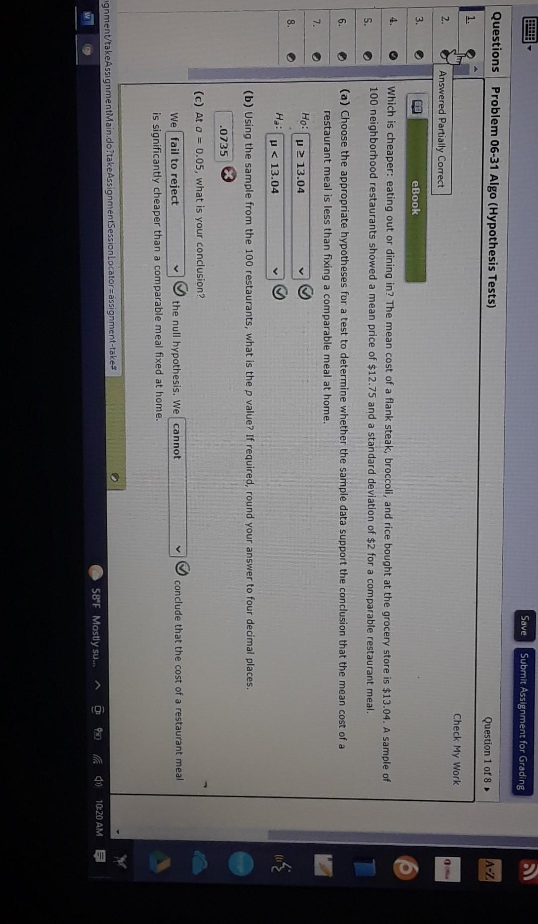 Solved Save Submit Assignment For Grading Questions Problem 