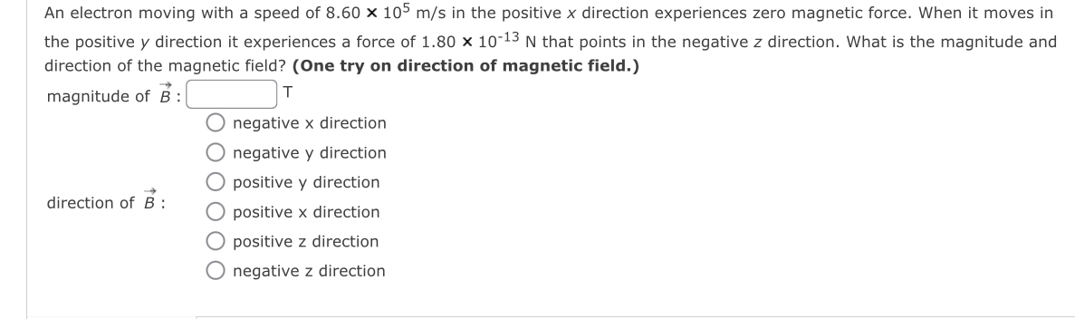 Solved An Electron Moving With A Speed Of 8 60×105ms ﻿in The