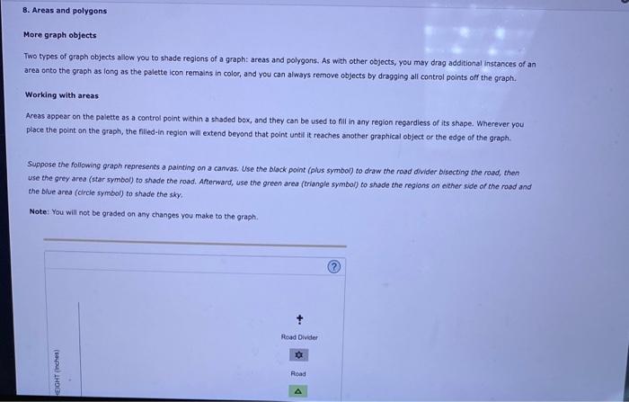 Solved 8. Areas and polygons More graph objects Two types of | Chegg.com