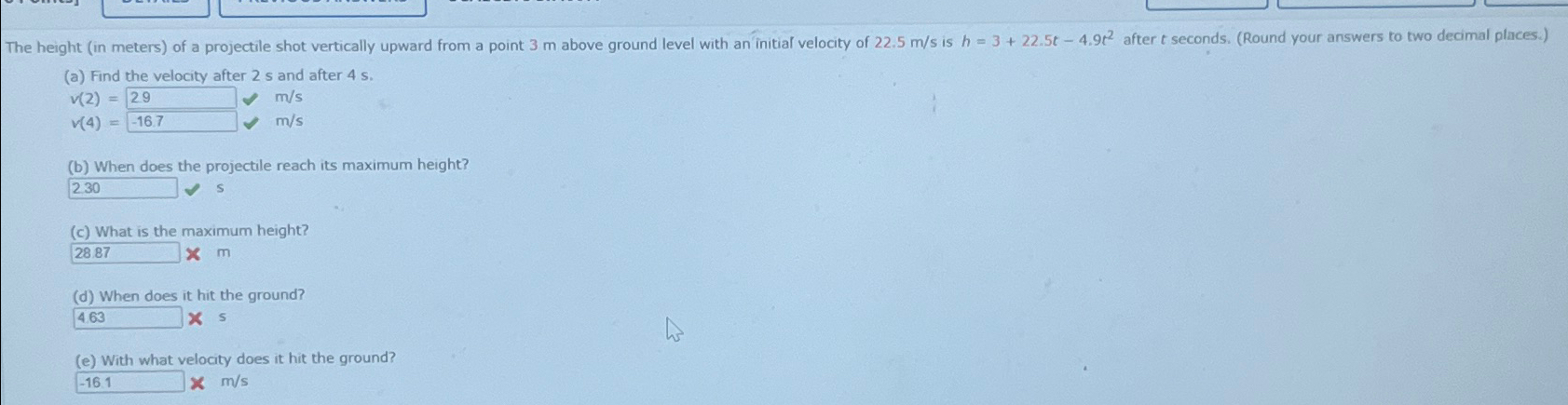 Solved (a) ﻿Find the velocity after 2s ﻿and after | Chegg.com