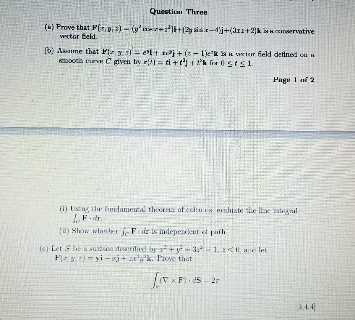 Solved Question Three (a) Prove that | Chegg.com