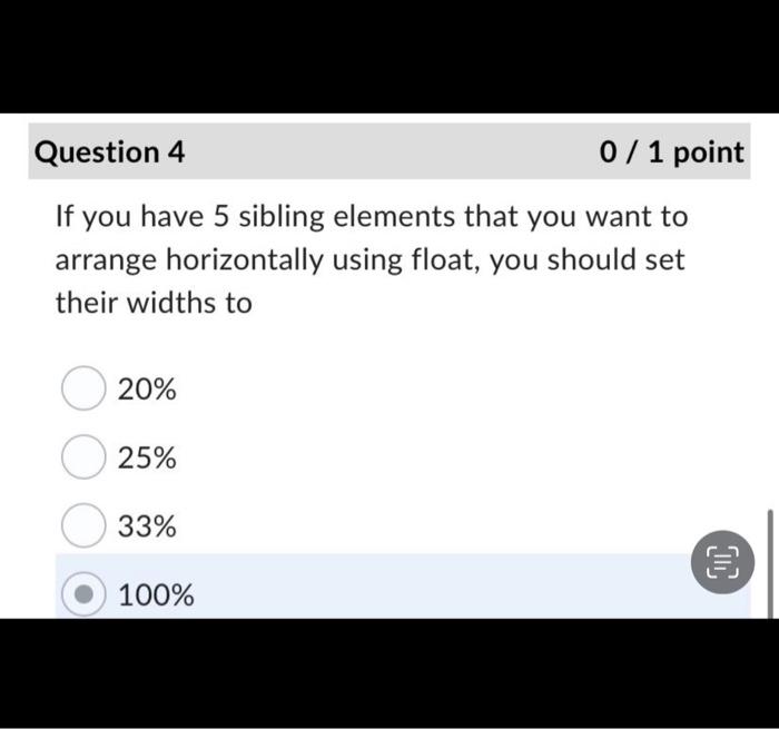 Solved If you have 5 sibling elements that you want to | Chegg.com