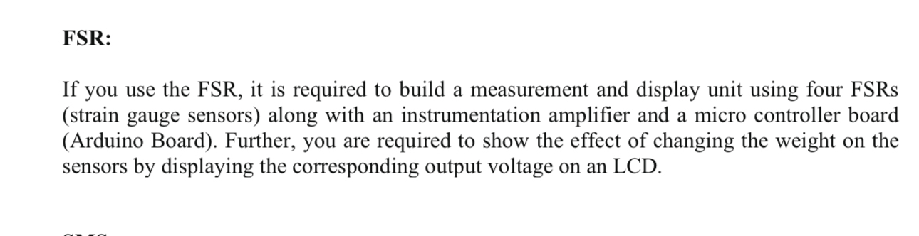Solved FSR:If you use the FSR, ﻿it is required to build a | Chegg.com