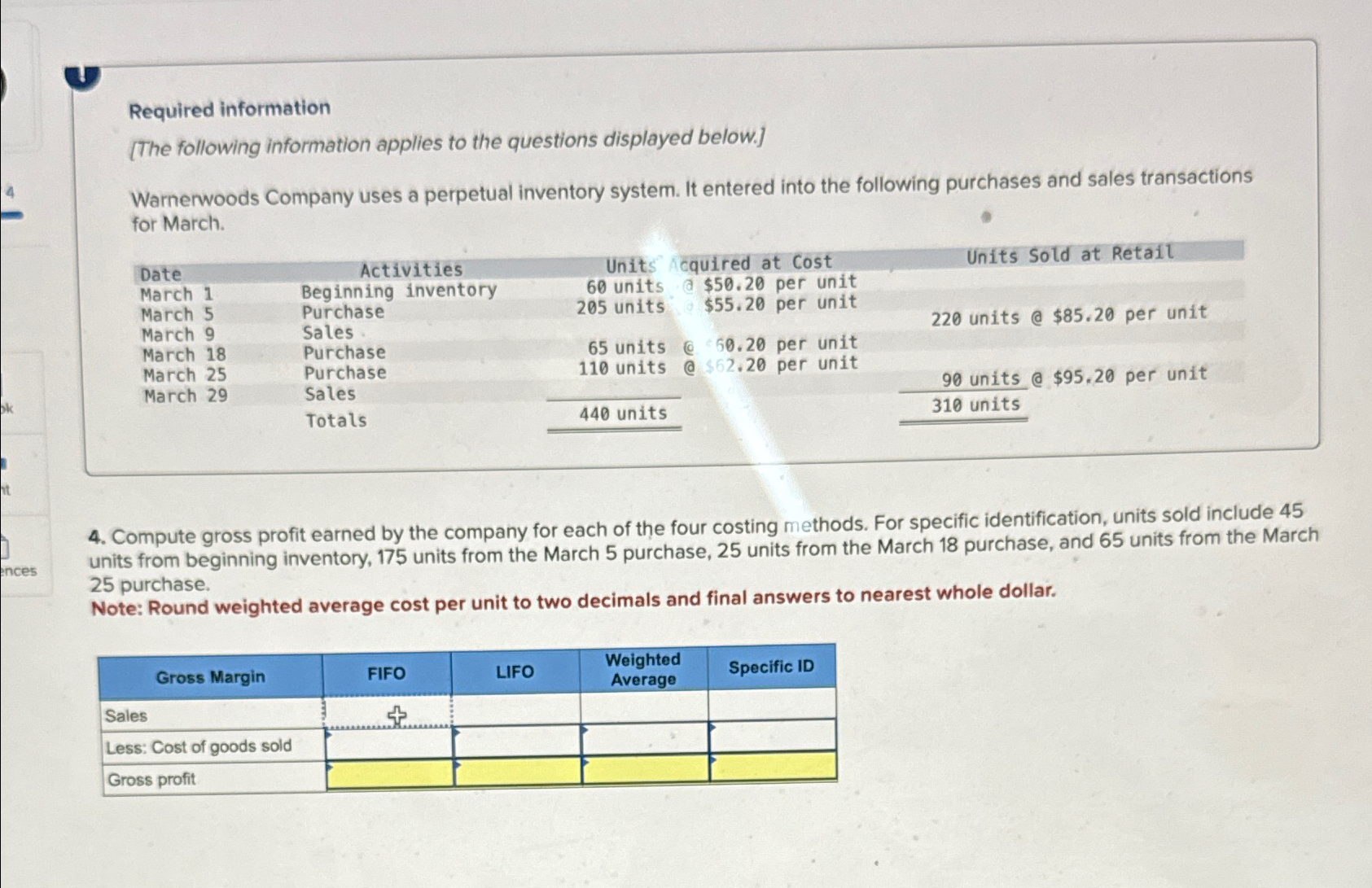 Solved Required information[The following information | Chegg.com