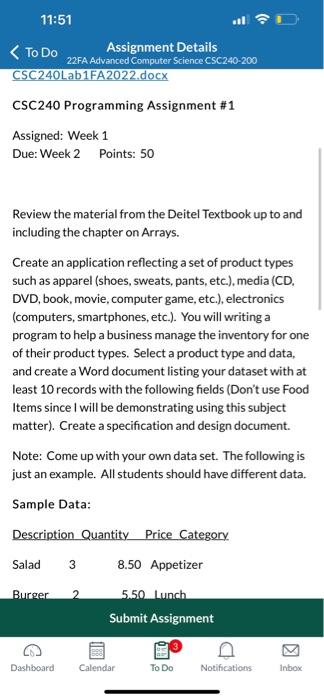 Solved CSC240 Programming Assignment #1 Assigned: Week 1 | Chegg.com