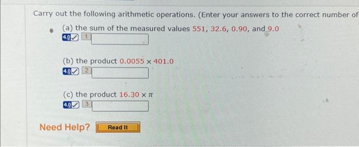 Solved Carry out the following arithmetic operations. (Enter | Chegg.com