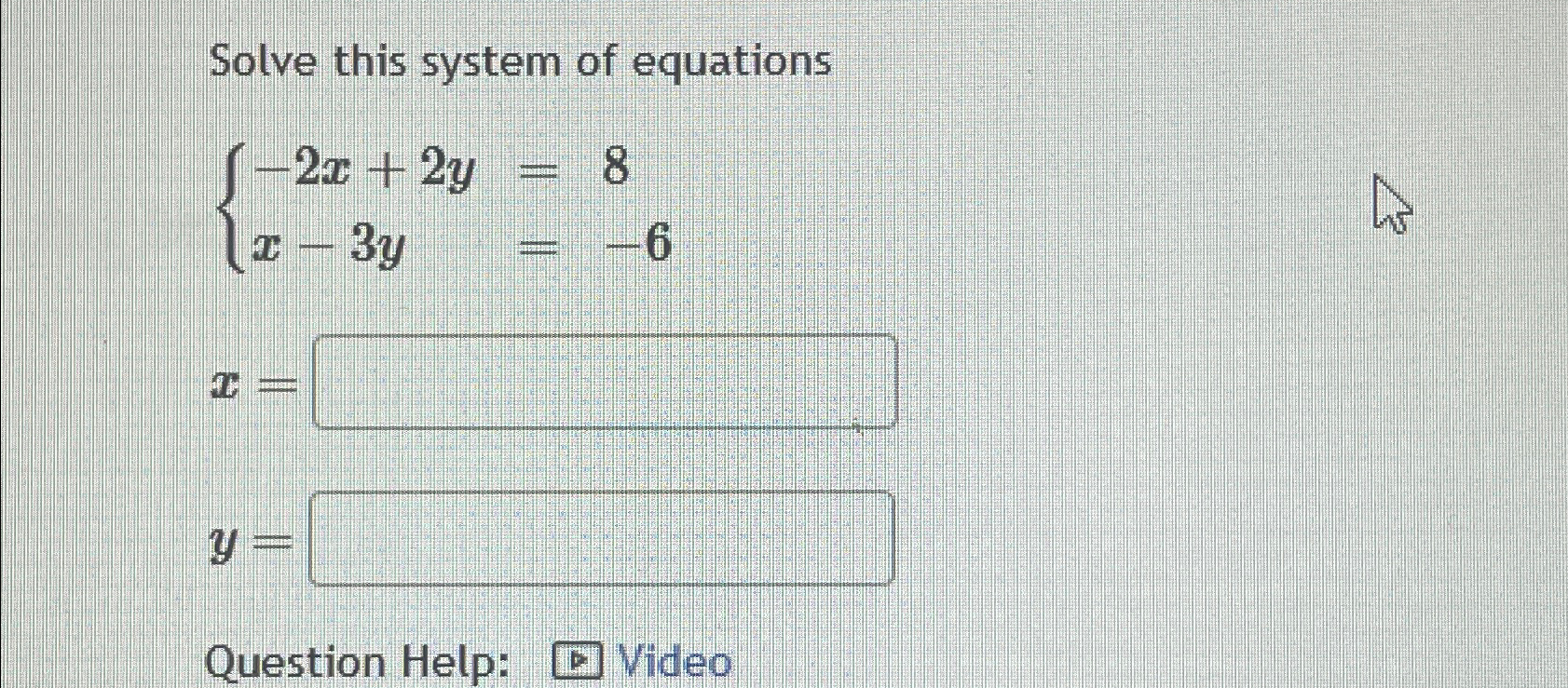 Solved Solve this system of | Chegg.com
