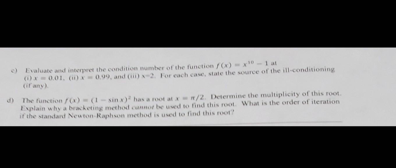 Solved 2) Answer each of the following questions with a | Chegg.com