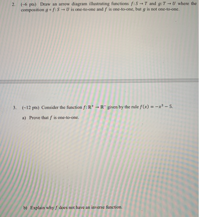 Solved 2. (-6 pts) Draw an arrow diagram illustrating | Chegg.com