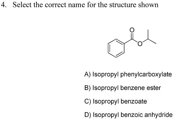 Solved Select the correct name for the structure shown | Chegg.com
