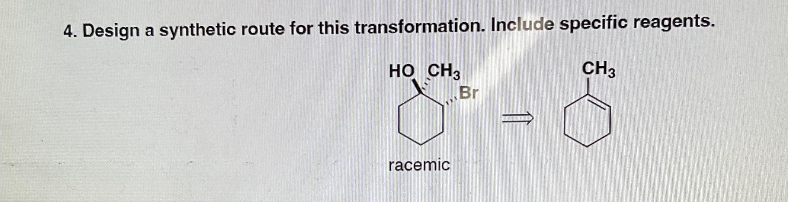 Solved Design a synthetic route for this transformation. | Chegg.com